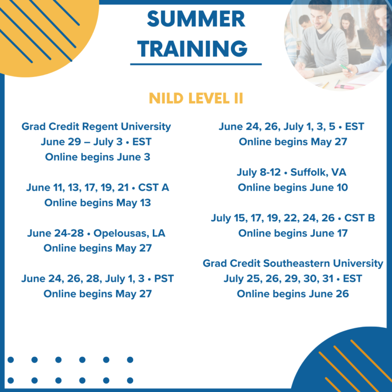 NILD EDUCATIONAL THERAPY LEVEL II COURSE