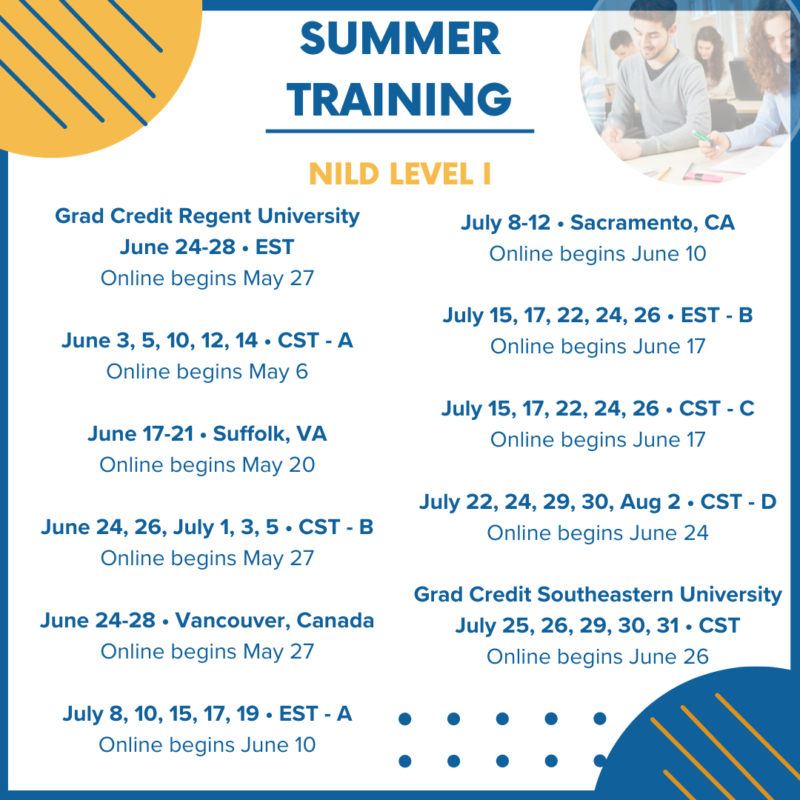 NILD EDUCATIONAL THERAPY LEVEL I COURSE